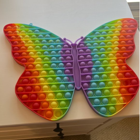 Toys | Giant Rainbow Butterfly Pop It | Poshmark